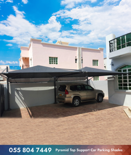 Pyramid Top Support Parking Shades offer maximum protection and cute